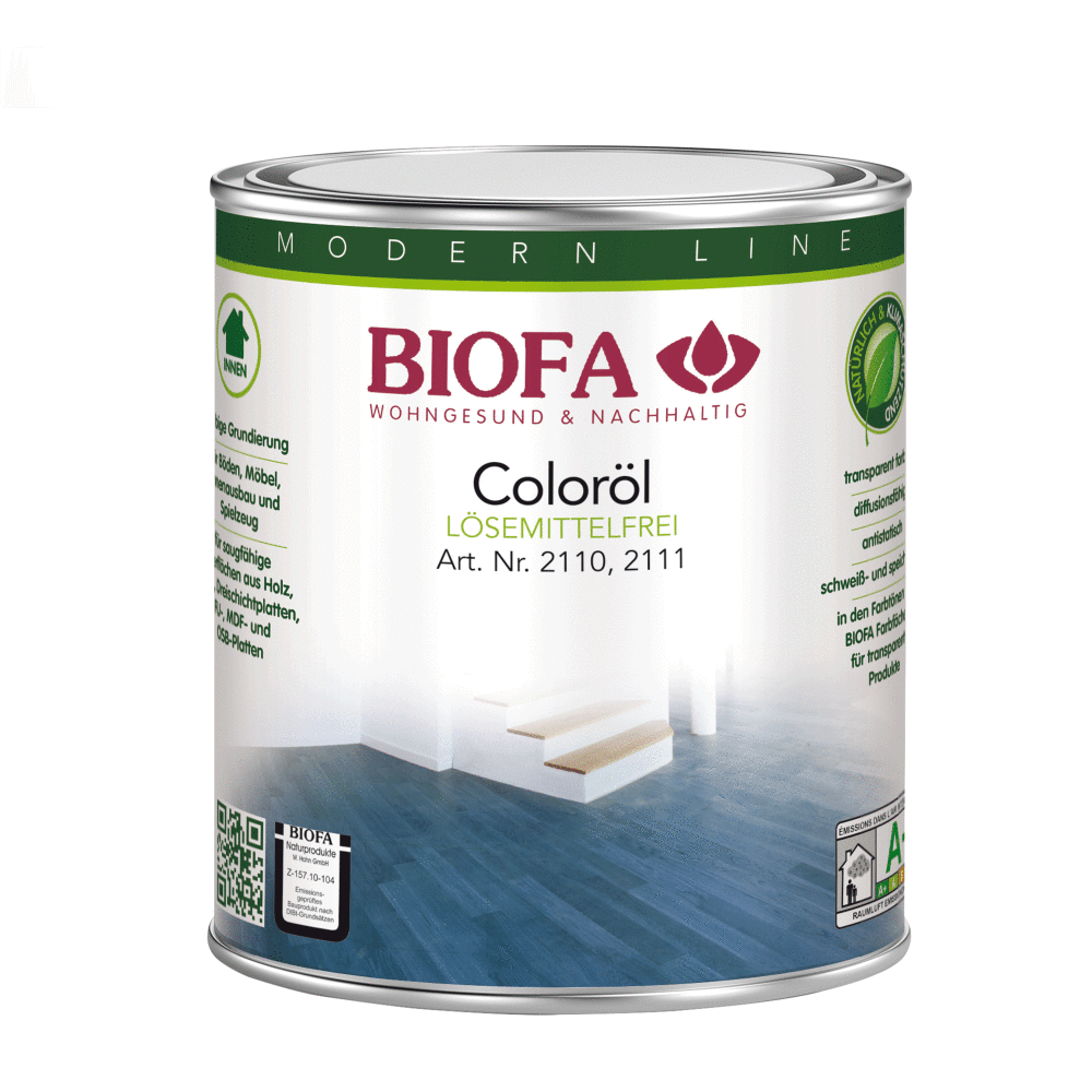 Biofa Coloröl anthrazit 0,375 l lösemittelfrei Abverkauf 2 Stück • Naturbaustoffe Erhard Rietz ...