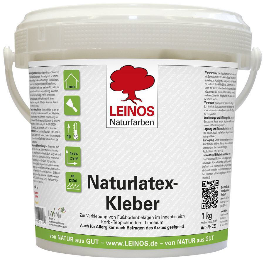 Leinos Naturlatex-Universalkleber 1 kg • Naturbaustoffe Erhard Rietz - Hobitzhaus - Bauseelsorger