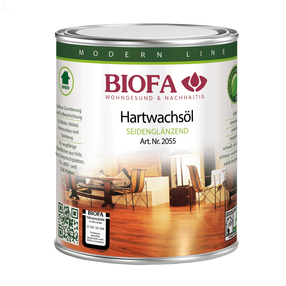 Biofa Hartwachsöl seidenglänzend 0,375 l Abverkauf 1 Stück • Naturbaustoffe Erhard Rietz ...